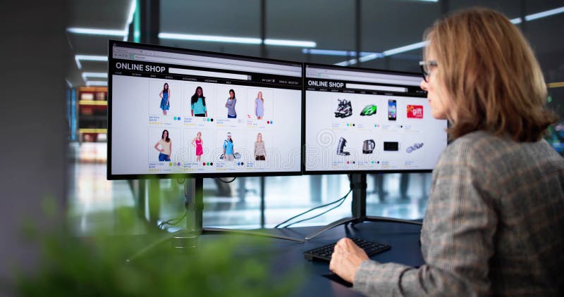 Online Ecommerce Website Store Shopping Stock Image - Image of store ...