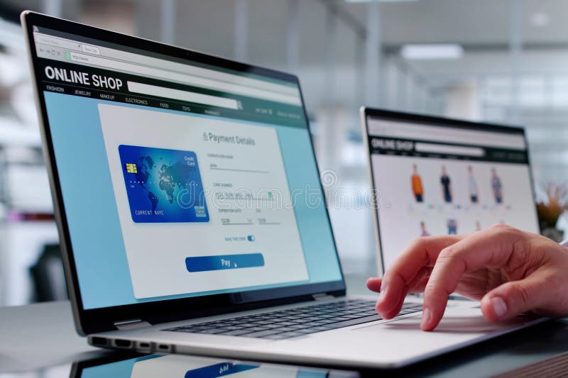 Online Ecommerce Website Store Shopping Stock Photo - Image of ...