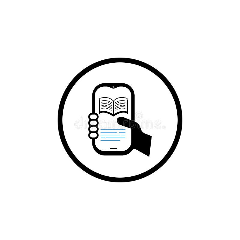 Online Education and Business Training Icon in Circle Stock Vector ...