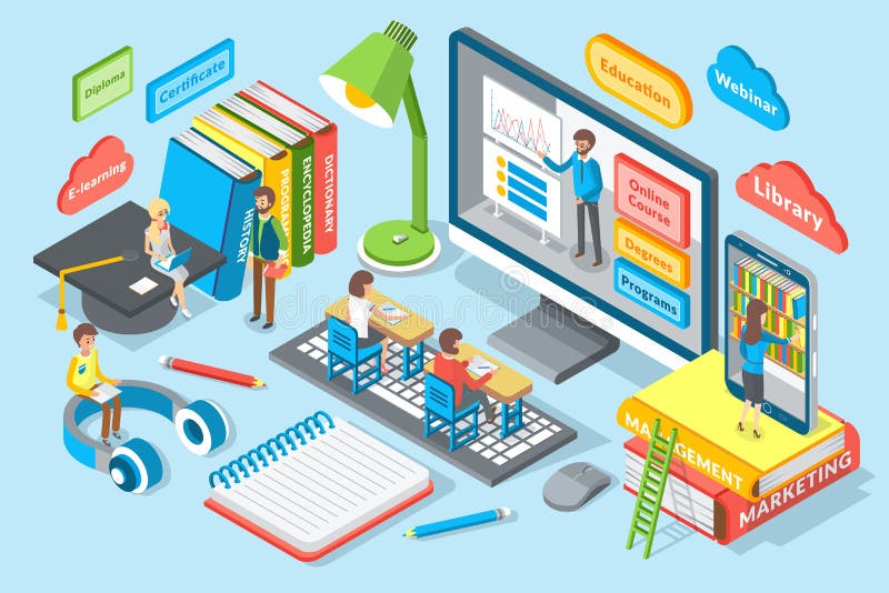 E-Learning stock vector. Illustration of elearning, icon - 34702548