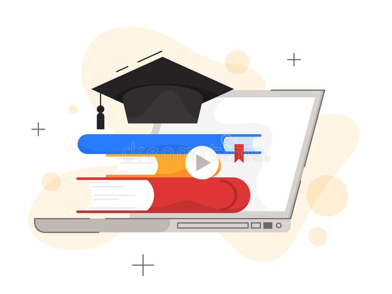 Online Education Concept. Digital Training and Distance Learning Stock ...