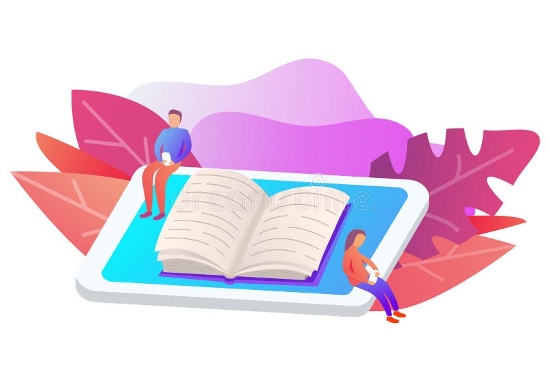 Online Education Concept. Elearning Tablet. E-book Reading Information ...
