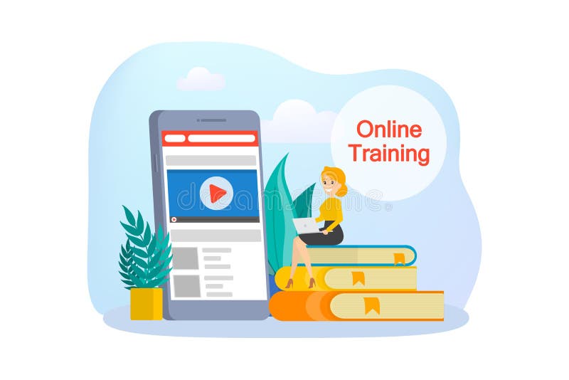 Online Education Concept. Idea of Learning and Knowledge Stock Vector ...