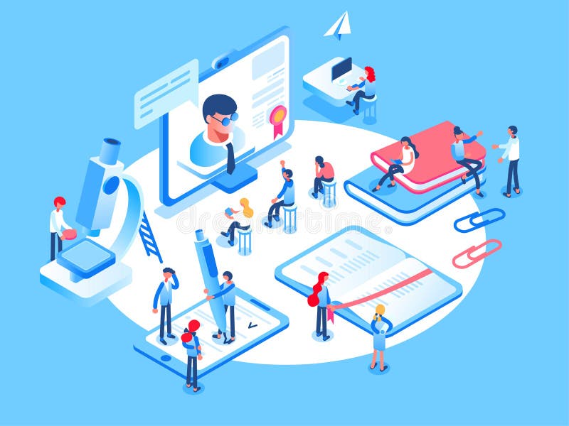 E-learning, Online Education and Virtual Classroom Stock Vector ...