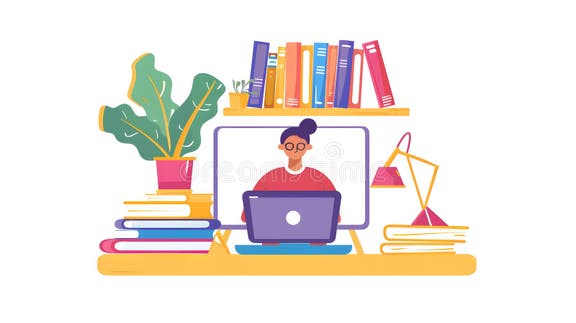 Online Education, E-learning Education Concept, Learning Online with ...