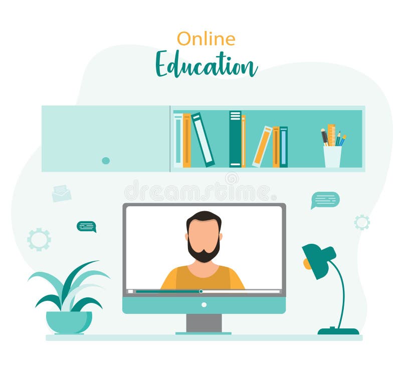 Online Education.Educational Web-seminar, Online Classes. Webinar ...