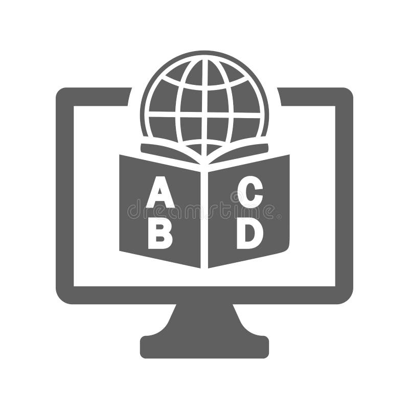 Online Education, Elearning, Knowledge, Reading Icon. Gray Vector ...