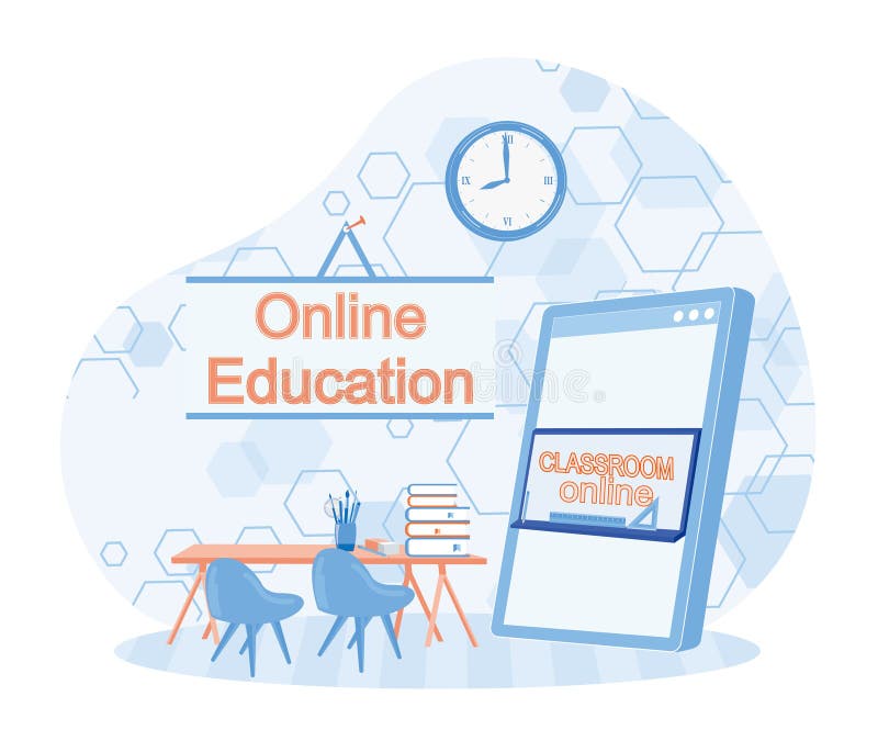 Digital Online Education Concept with Virtual Learning Environment and ...