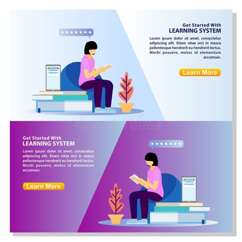 Online Education Flat Design Concept. Online Training Courses ...