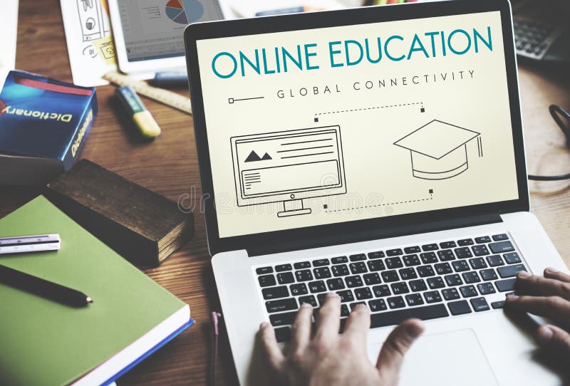 Online Education Global Connectivity Graphic Concept Stock Image ...
