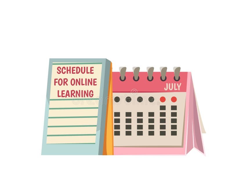 Online Education Icon stock vector. Illustration of schedule - 275452419