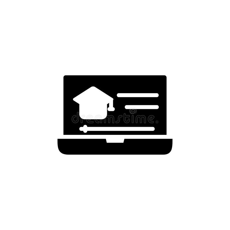 Online Education Icon. Online Learning and Course Icon. Perfect for ...
