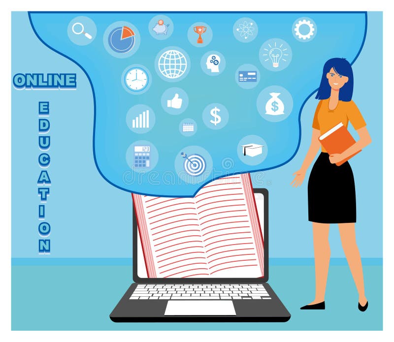 Online Education with Laptop, Open Book and Digital Learning Tools ...