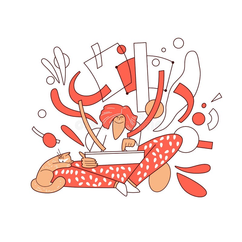 Online Learning Cat Stock Illustrations – 756 Online Learning Cat Stock ...