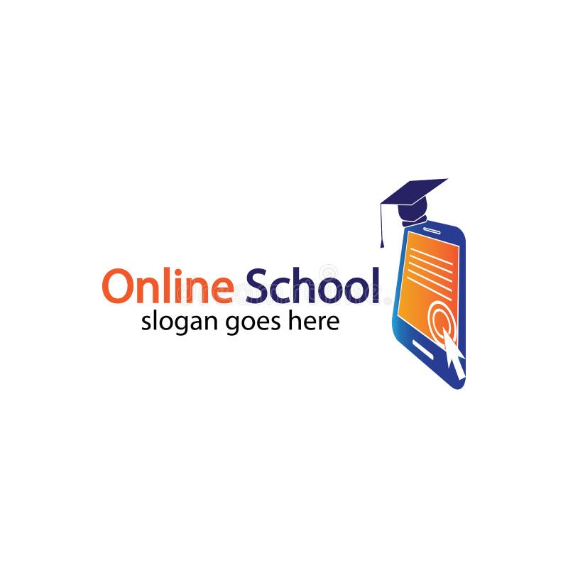 Online Education Logo Design Template. Online Course Logo Design Stock ...