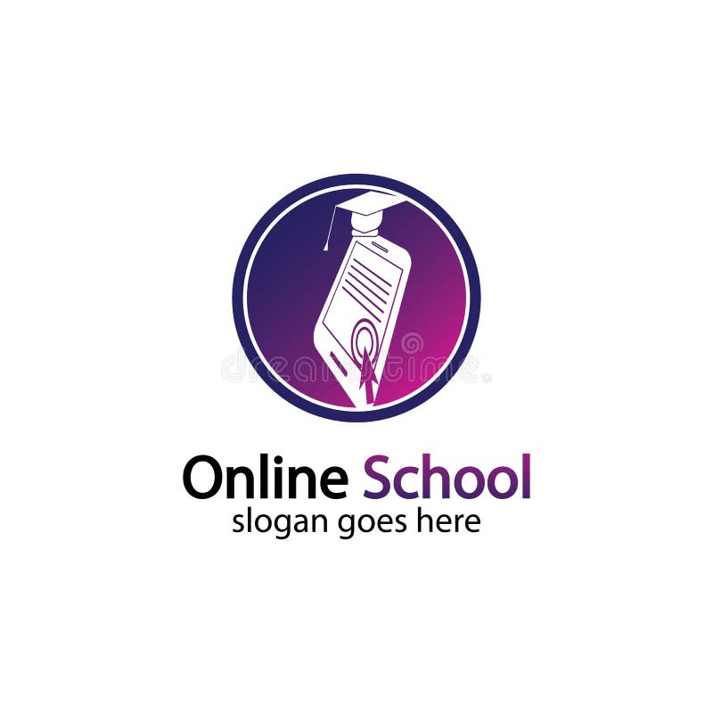 Online Education Logo Design Template. Online Course Logo Design Stock ...
