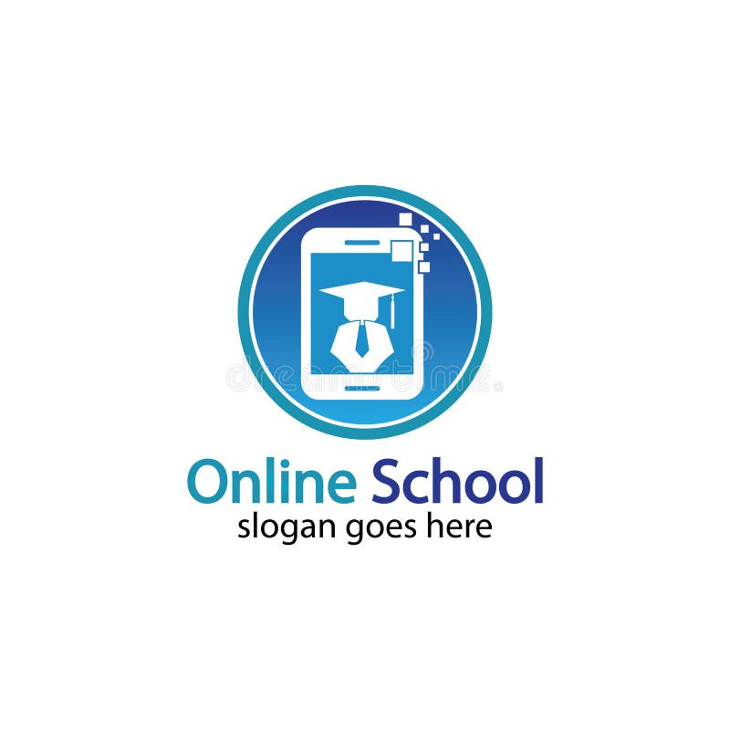 Online Education Logo Design Template. Online Course Logo Design Stock ...