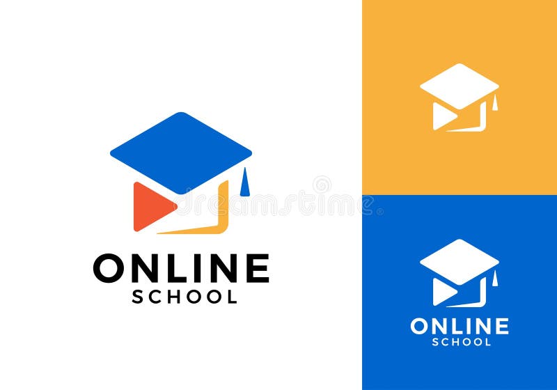 Online Education Logo Design Vector Graphic Stock Vector - Illustration ...