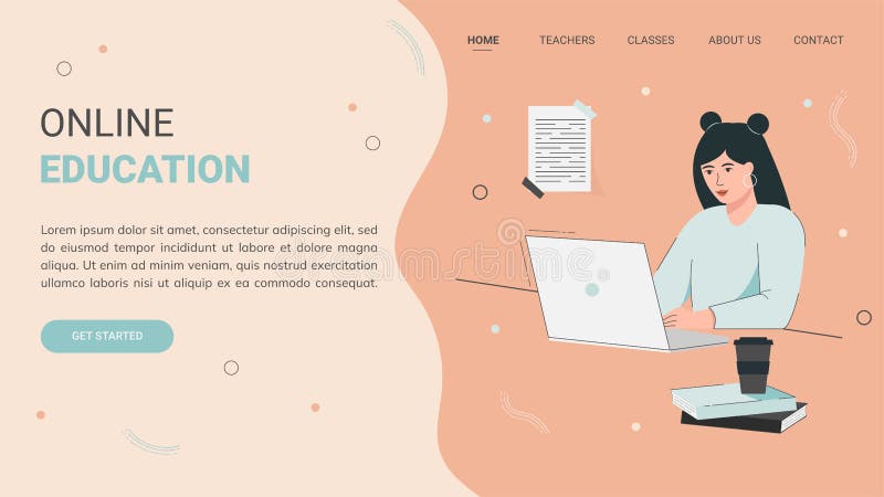Online Education Modern Flat Design Isometric Concept. Landing Page ... Online Education Modern Flat Design Isometric Concept. Landing Page ...