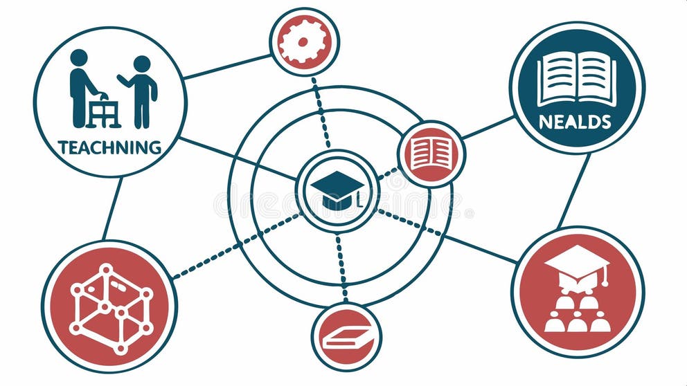 Online Education Network, Learning Platform and Digital Courses Vector ...