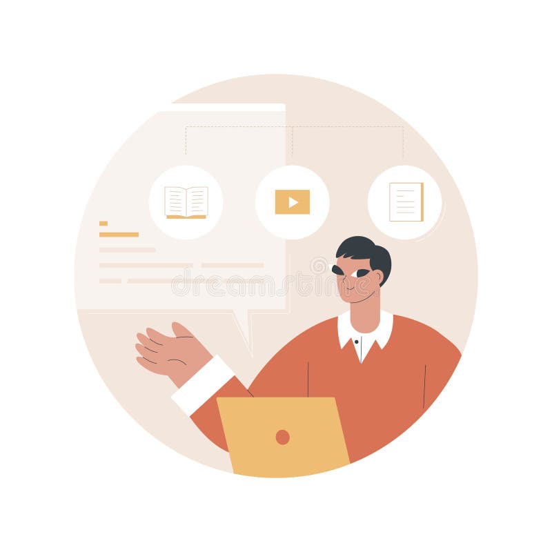 Online Education Platform Abstract Concept Vector Illustration. Stock ...