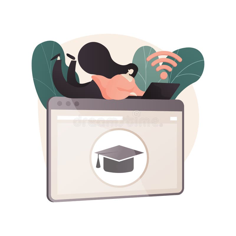 Online Education Platform Abstract Concept Vector Illustration. Stock ...
