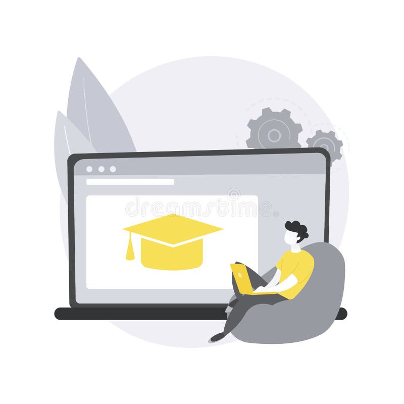 Online Education Platform Abstract Concept Vector Illustration. Stock ...