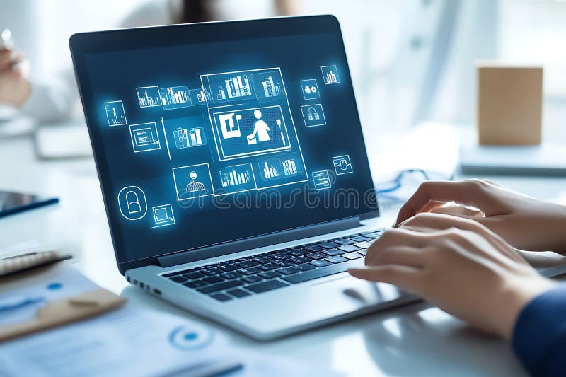 Online Education Platform Elearning, Courses, Digital Learning, Laptop ...