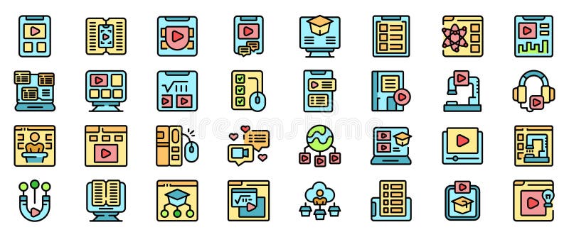 Online Education Platform Interface Offering Learning Using Computer ...