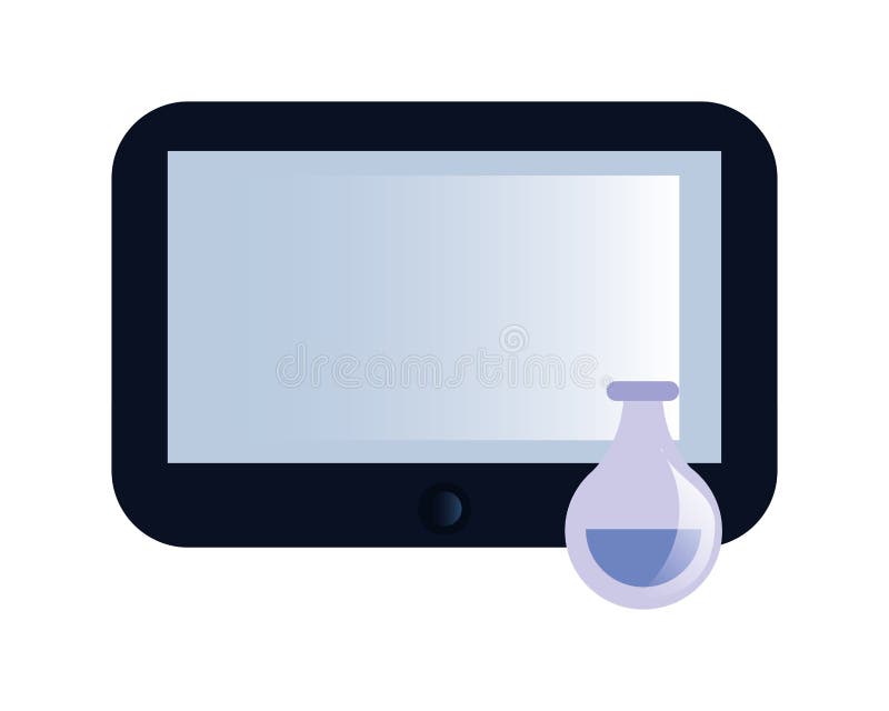 Tablet a science stock vector. Illustration of book, icon - 53220379