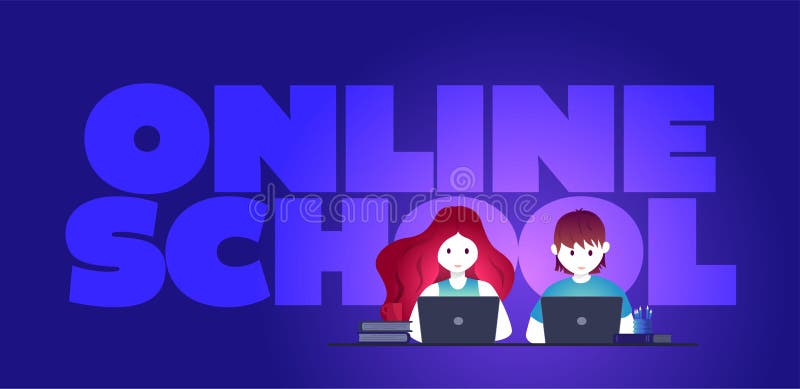 Online Education, Self Learning Concept Vector Illustration Stock ...