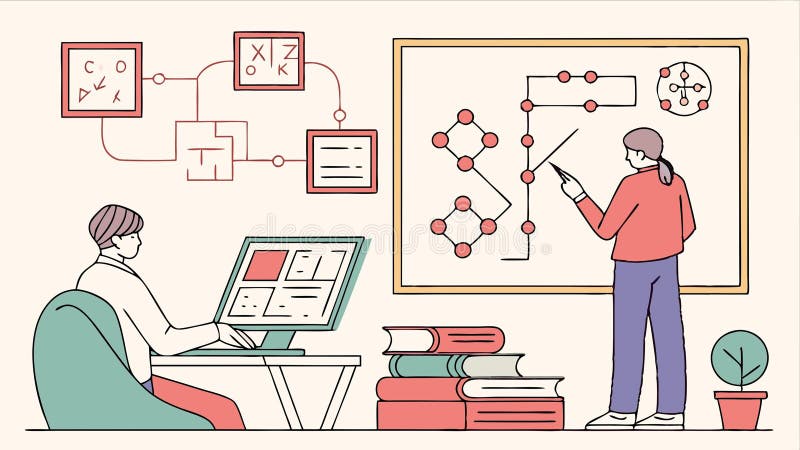 Online Education Setup, E-learning Illustration for Digital Education ...