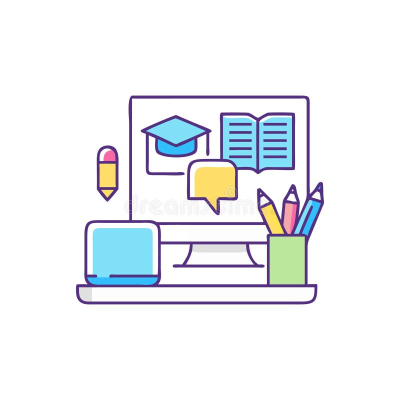 Online Education Setup Stock Illustrations – 1,241 Online Education Setup Stock Illustrations ...