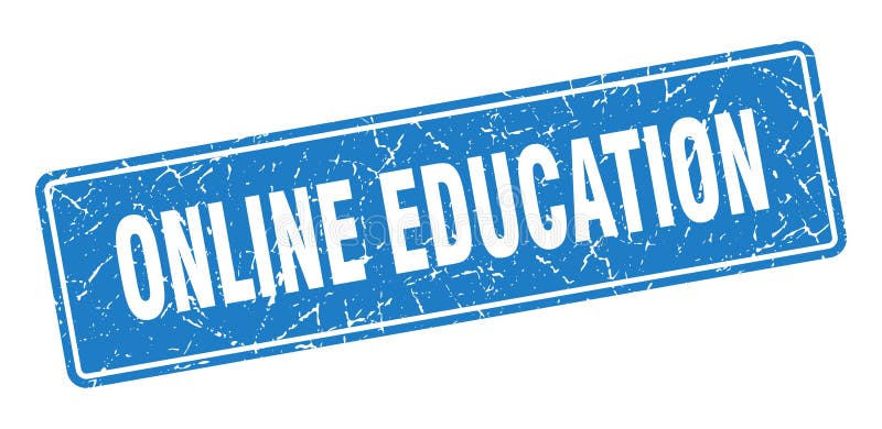 Online Education Sign. Online Education Grunge Stamp Stock Vector ...
