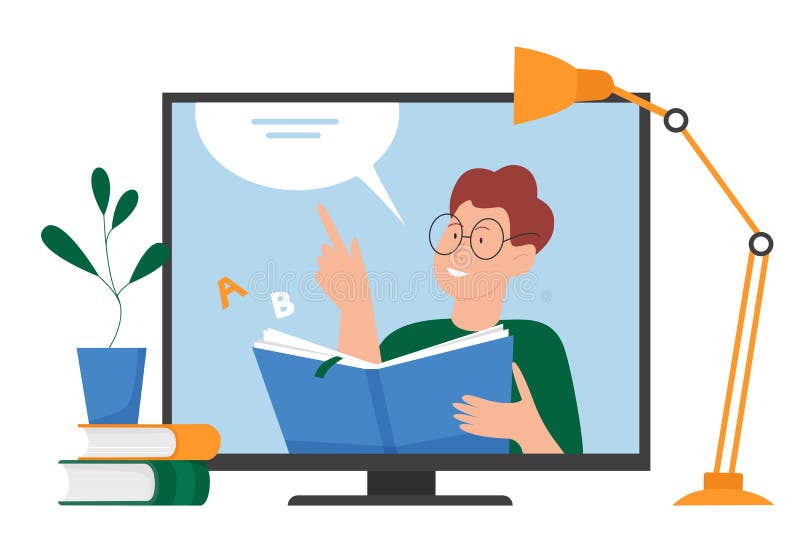 Cartoon Tutor Computer Stock Illustrations – 1,066 Cartoon Tutor ...