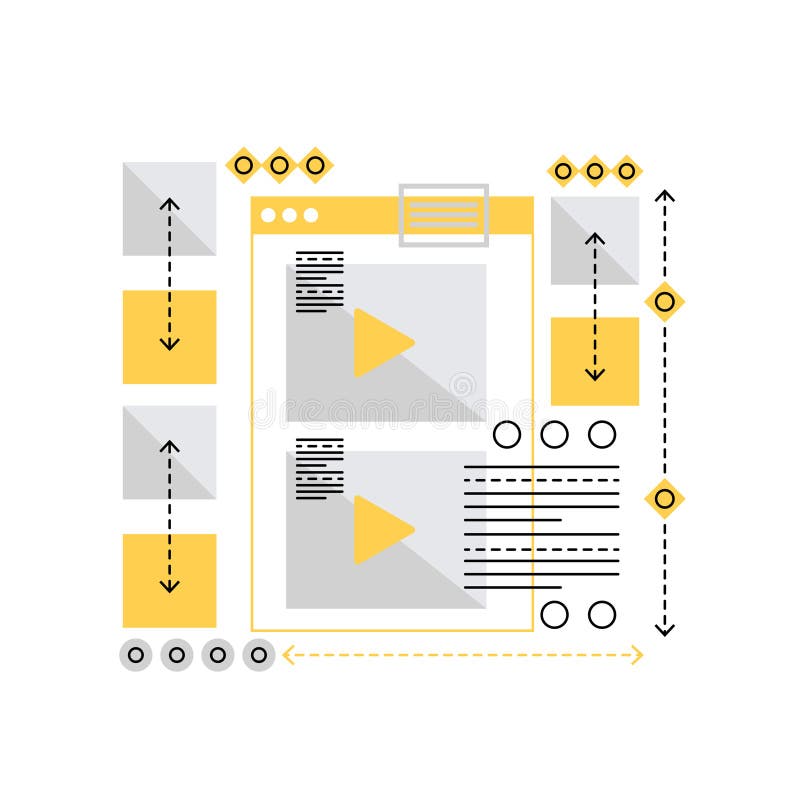 Online Educational Tutorials Stock Illustration - Illustration of ...