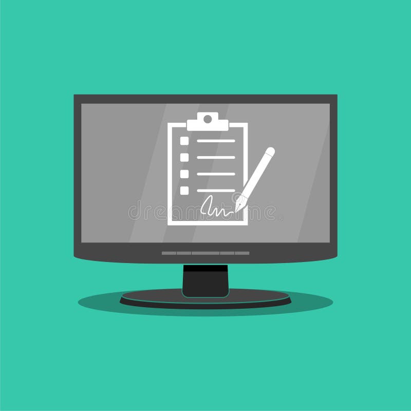 Legal Doc Computer Stock Illustrations – 160 Legal Doc Computer Stock ...