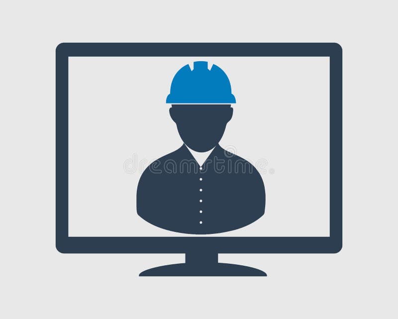 Online Engineering Support Icon. Stock Vector - Illustration of ...