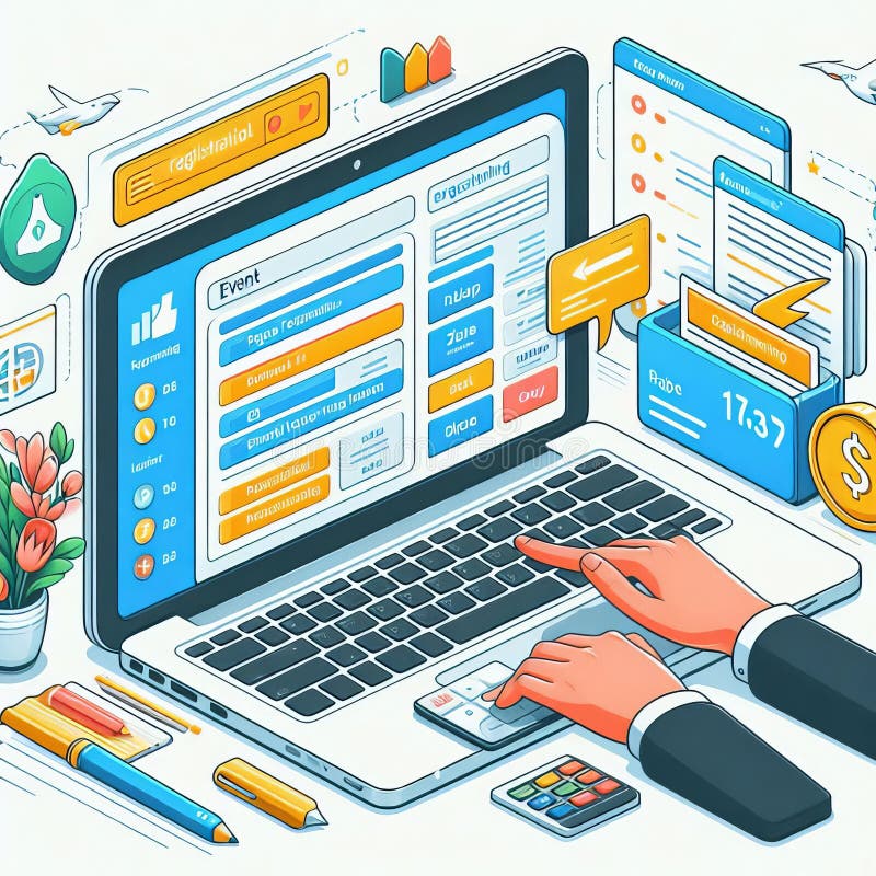 Event Registration Stock Illustrations – 1,802 Event Registration Stock ...