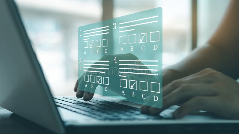 Online Exam, Choose Correct Answer in Test Stock Photo - Image of ... Online Exam, Choose Correct Answer in Test Stock Photo - Image of ...