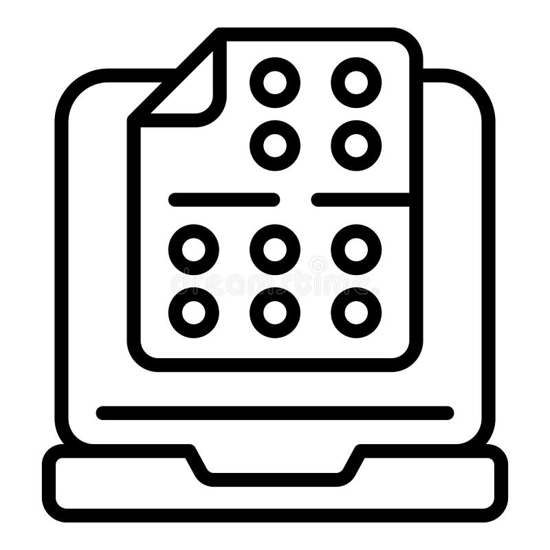 Online Exam Icon Outline Vector. Digital Test Stock Illustration ... Online Exam Icon Outline Vector. Digital Test Stock Illustration ...