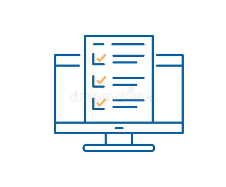 Computer Exam Icon Stock Illustrations – 11,766 Computer Exam Icon ...