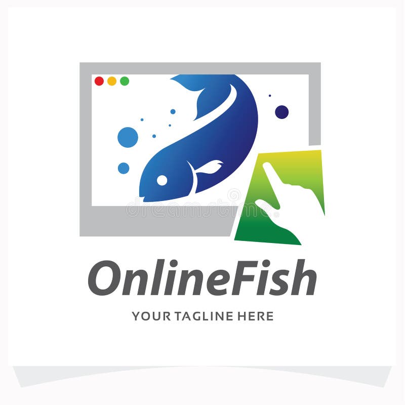 Fish Point Logo Design Template Inspiration Stock Vector - Illustration ...