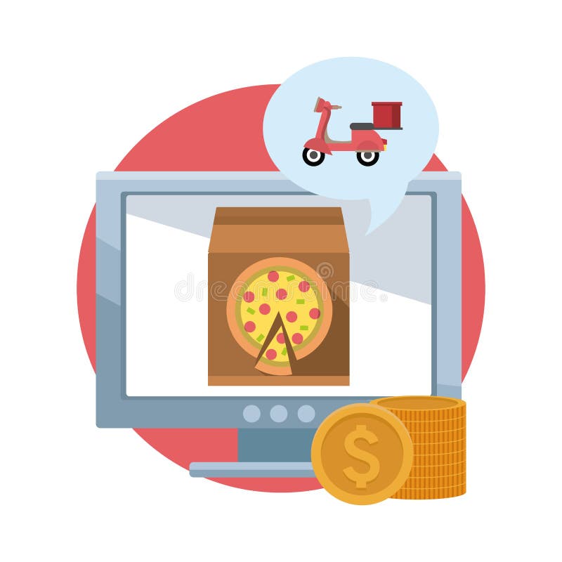 Online food order stock vector. Illustration of package - 129960624