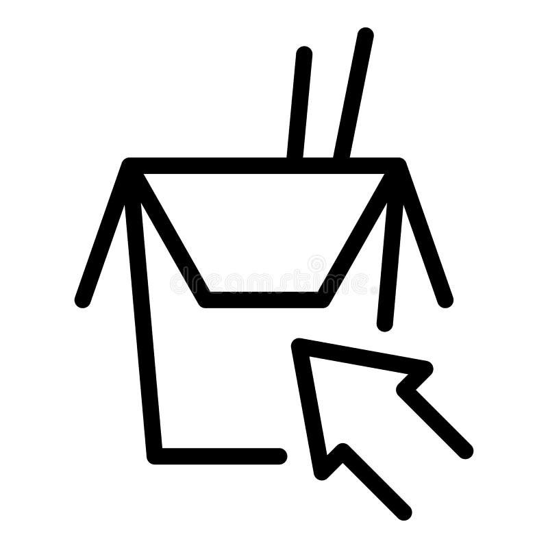 Online Food Order Icon Outline Vector. Delivery Service Stock Vector ... Online Food Order Icon Outline Vector. Delivery Service Stock Vector ...