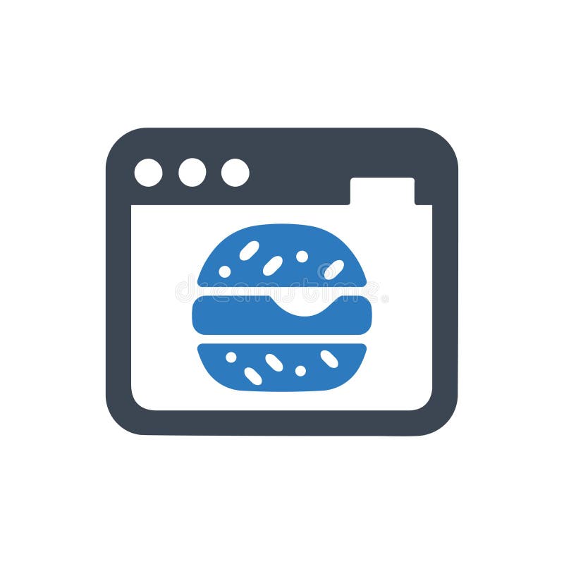 Online Food Order Icon. Simple Vector Graphics Stock Vector ...