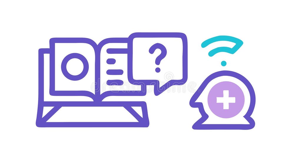 Online Forum and Chat Communication Icons, Vector Design Generative AI ...