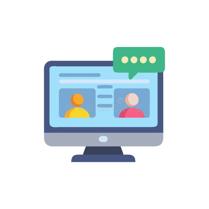 Online Forum Icon stock image. Illustration of interaction - 357857723