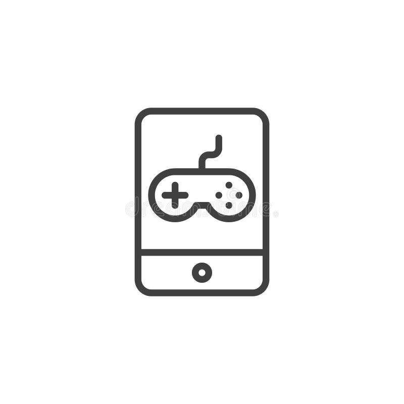 Gaming Line Icon Set, Video Games Symbols Collection, Vector Sketches ...