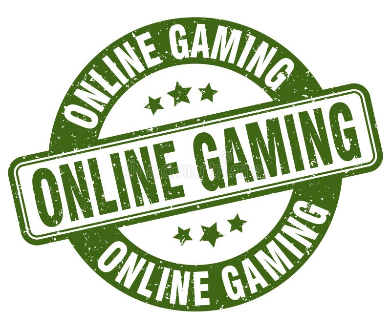 Online Gaming Stamp. Online Gaming Label. Round Grunge Sign Stock ...